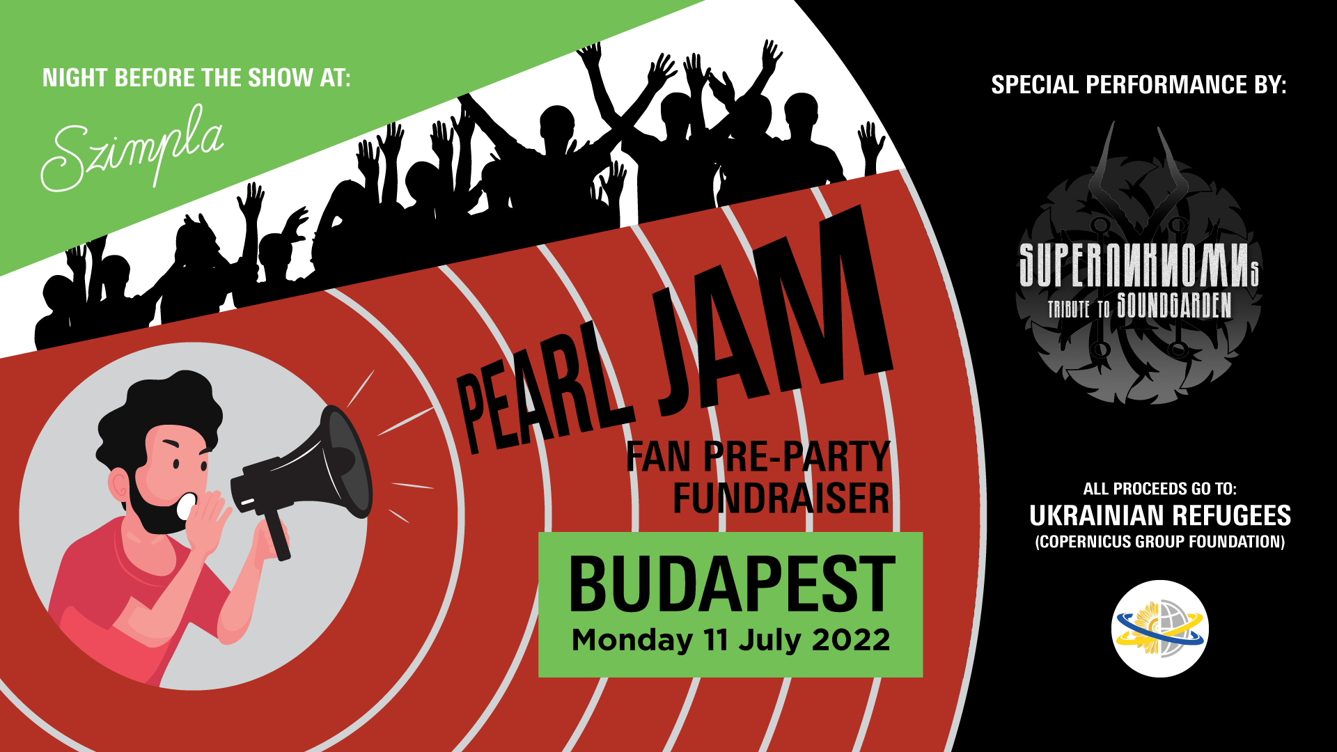 2022 Pearl Jam Preparty Fundraiser Budapest – Wishlist Foundation
