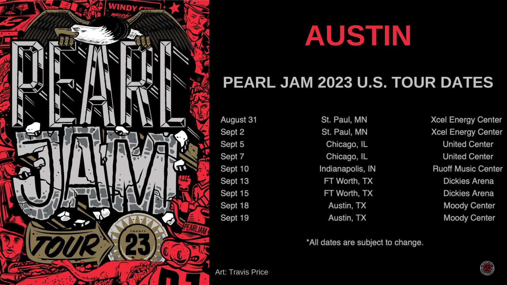 2023 Pearl Jam Preparty Fundraiser Austin Night 2 – Wishlist Foundation